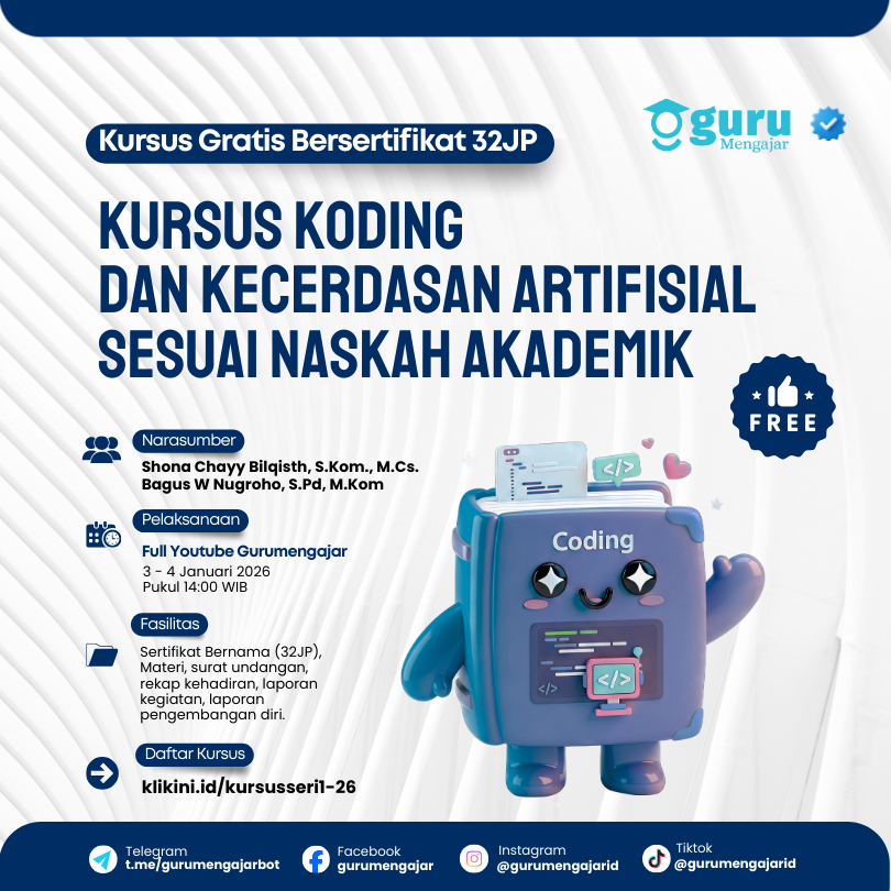 + Fasilitas Peserta VIP: Kursus Koding dan Kecerdasan Artifisial sesuai ...