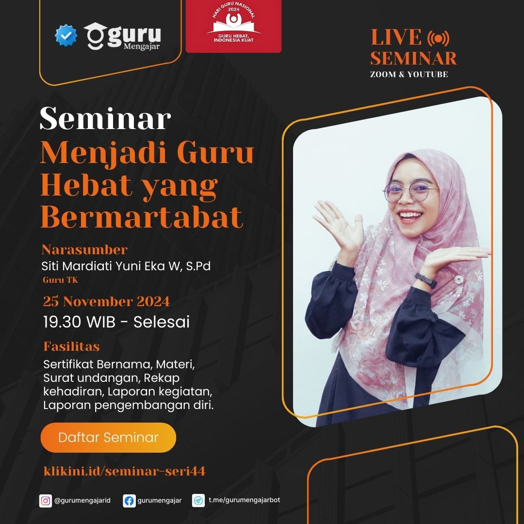 Live Seri 44 - Seminar Menjadi Guru Hebat yang Bermartabat