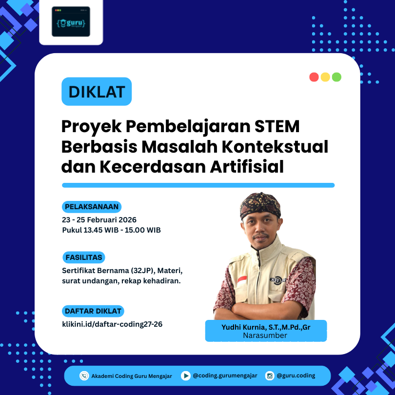 Link - (Coding 27) Diklat Proyek Pembelajaran STEM Berbasis Masalah ...