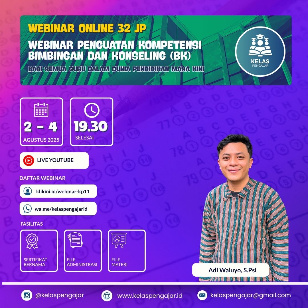 Webinar Penguatan Kompetensi Bimbingan dan Konseling (BK) bagi Semua ...