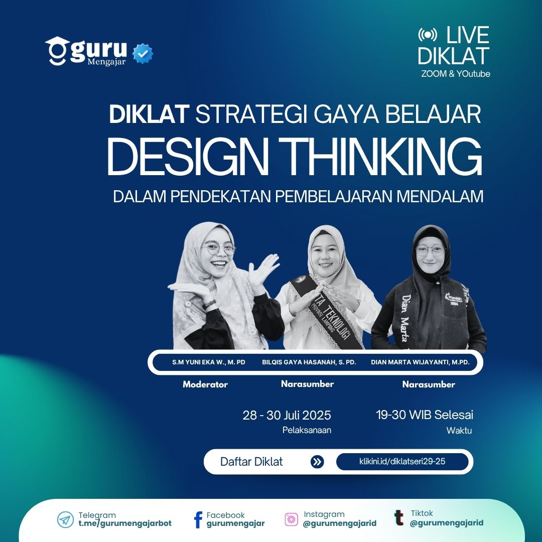 Diklat Strategi Gaya Belajar Design Thinking dalam Pendekatan ...