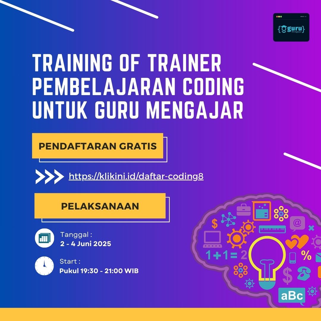 Diklat Training of Trainer Pembelajaran Coding untuk Guru Mengajar